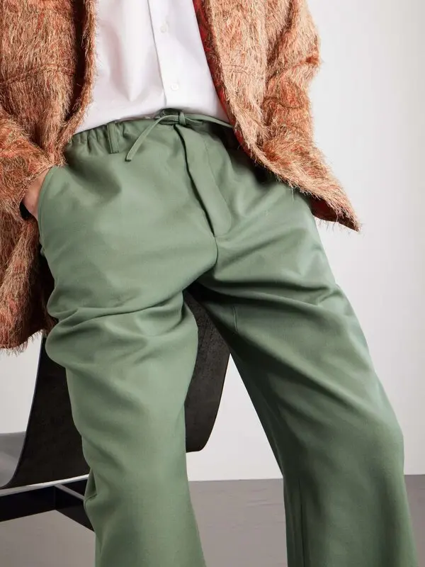 Dries Van Noten Penny Straight-leg Wool Trousers