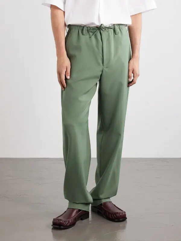 Dries Van Noten Penny Straight-leg Wool Trousers