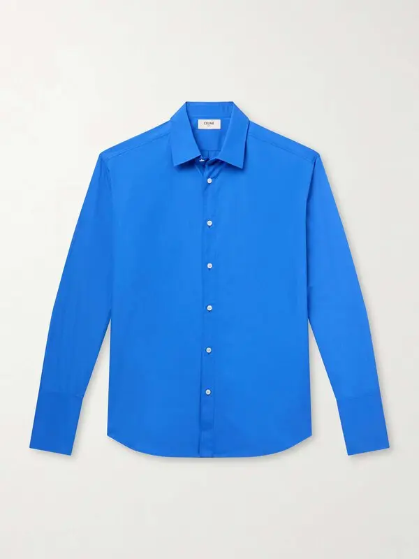 Celine Jed Cotton-poplin Shirt