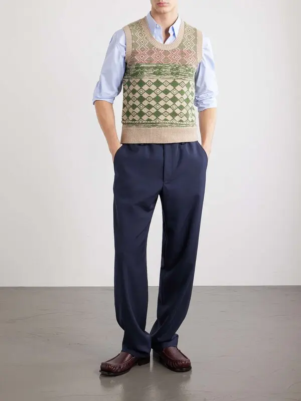 Dries Van Noten Penny Straight-leg Wool Trousers