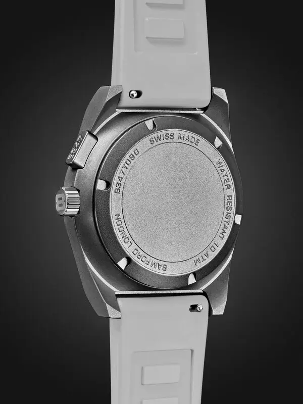 BAMFORD LONDON B347 Automatic Chronograph Titanium And Rubber Watch