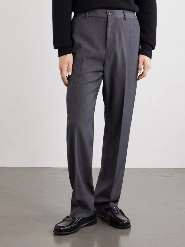 A.p.c. Dylan Straight-leg Grain De Poudre Trousers