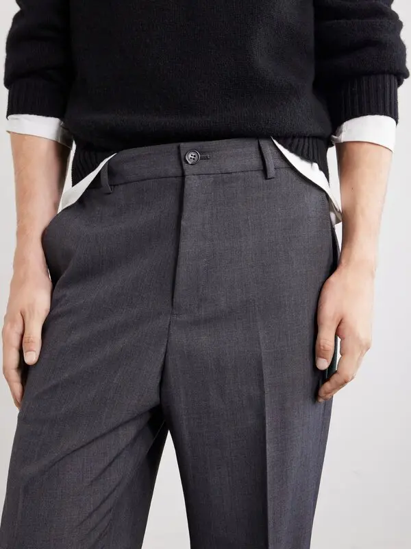 A.p.c. Dylan Straight-leg Grain De Poudre Trousers