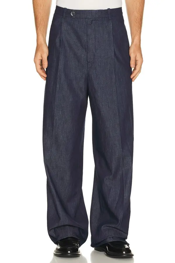 JIL SANDER Trouser In Blue - Magnet