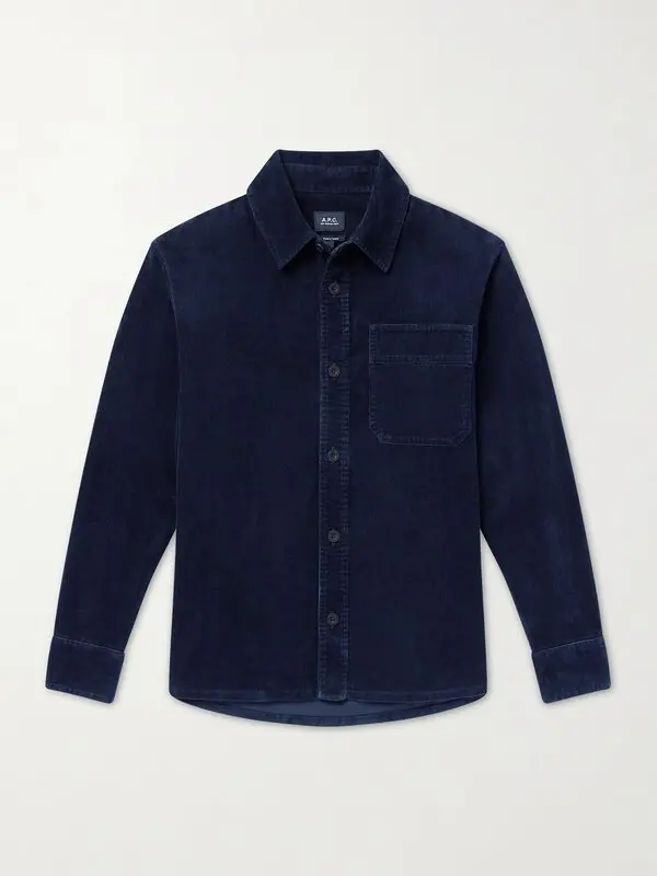 A.p.c. Basile Corduroy Shirt - Blue