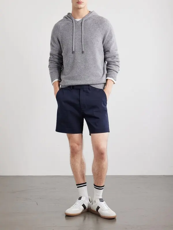 TOM FORD Straight-leg Cotton-blend Twill Shorts