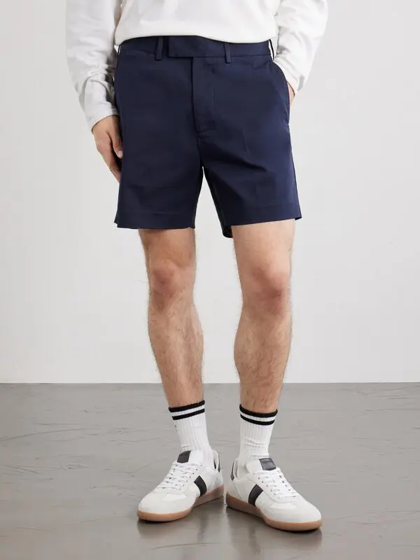 TOM FORD Straight-leg Cotton-blend Twill Shorts