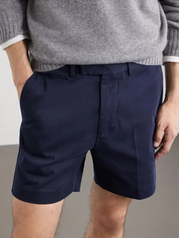 TOM FORD Straight-leg Cotton-blend Twill Shorts