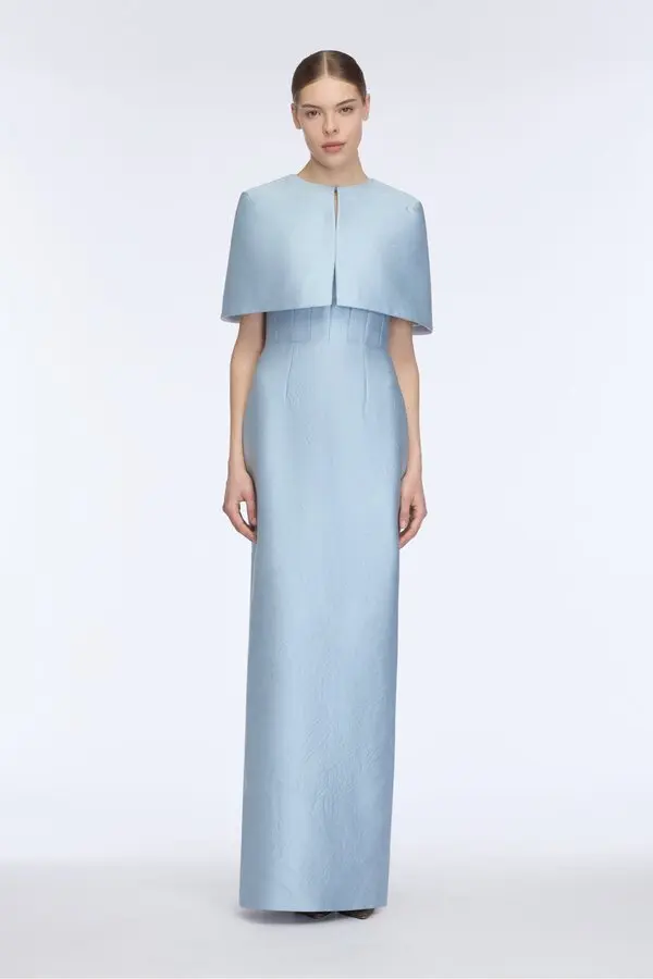 EMILIA WICKSTEAD Domie Cape In Embossed Cloqu