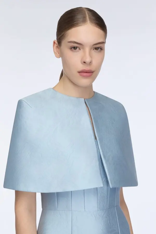 EMILIA WICKSTEAD Domie Cape In Embossed Cloqu