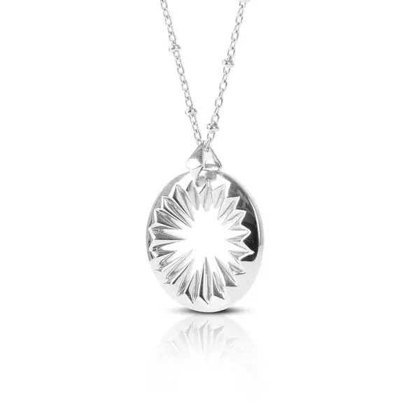 KASUN LONDON Midnight Sun Pendant - Silver