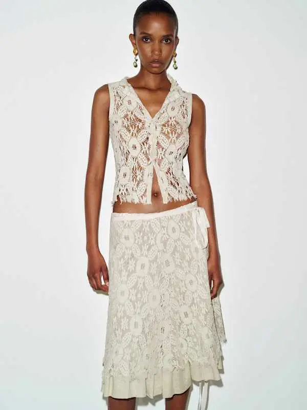REFORMATION Vintage Luisa Set Lace
