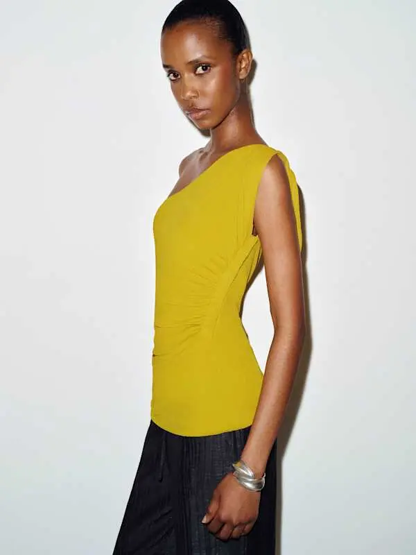 REFORMATION Vintage Jean Paul Gaultier One Shoulder Top