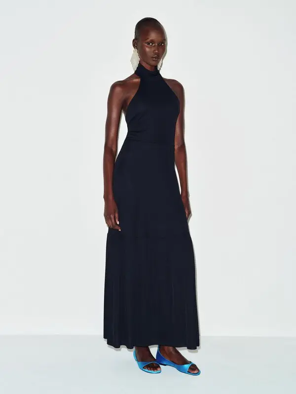 REFORMATION Vintage Moschino Backless Dress - Black