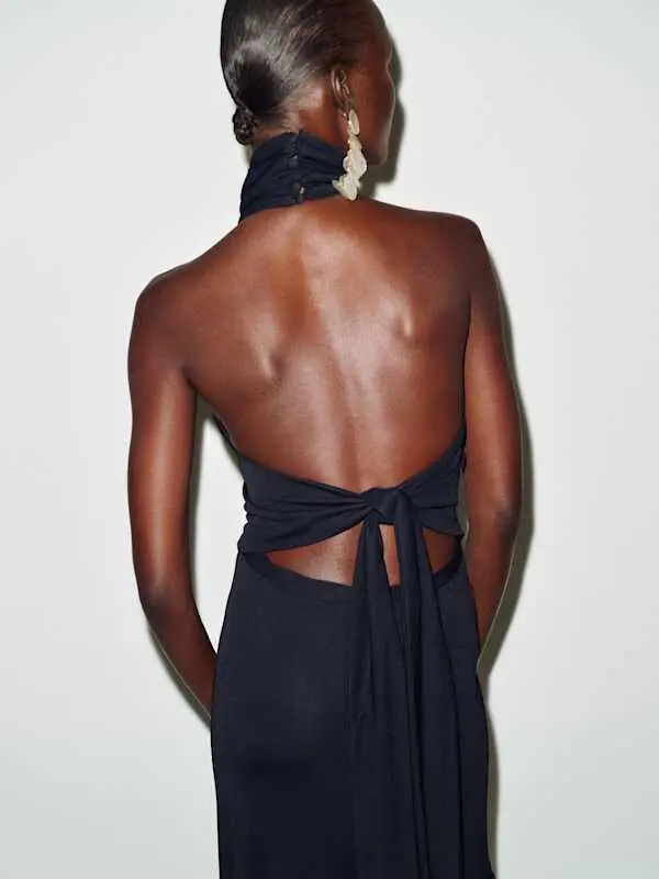 REFORMATION Moschino Vintage Backless Maxi Dress