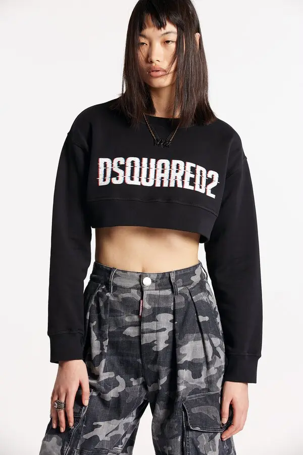 Dsquared2 Cropped Cool Sweatshirt