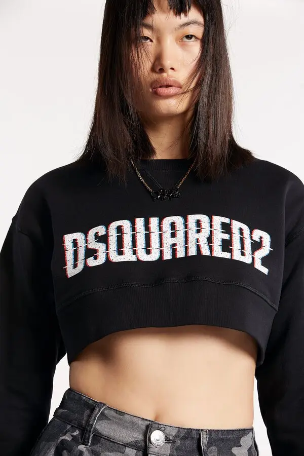 Dsquared2 Cropped Cool Sweatshirt