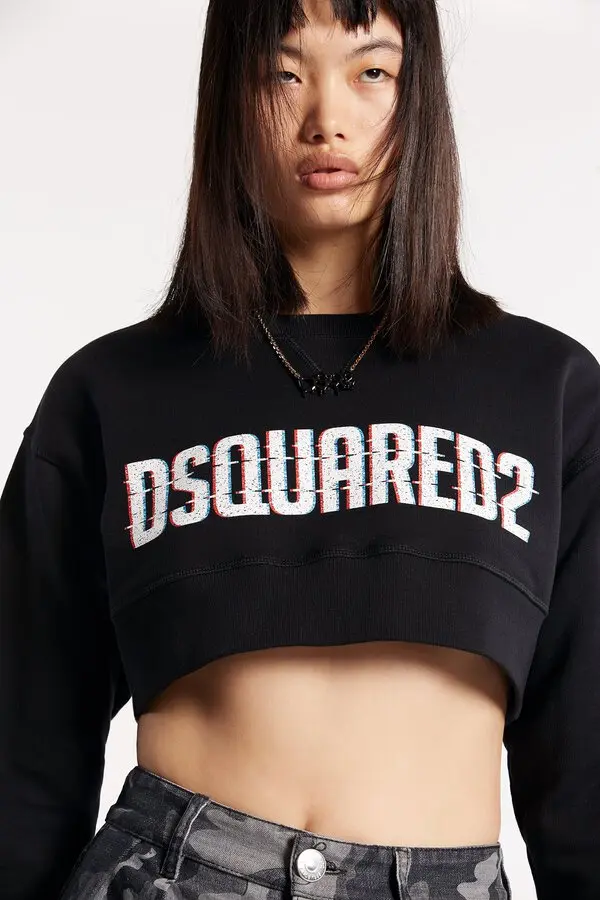 Dsquared2 Cropped Cool Sweatshirt