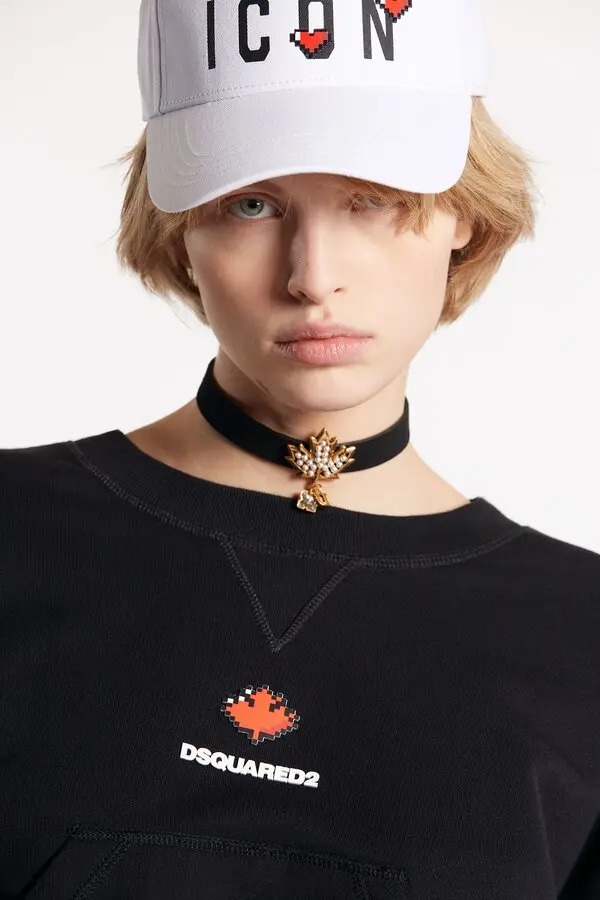 Dsquared2 Cropped Sweatshirt With Logo Detail