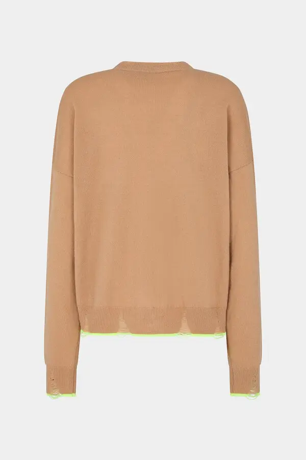 Dsquared2 Fluo Trim V Cardigan Knit