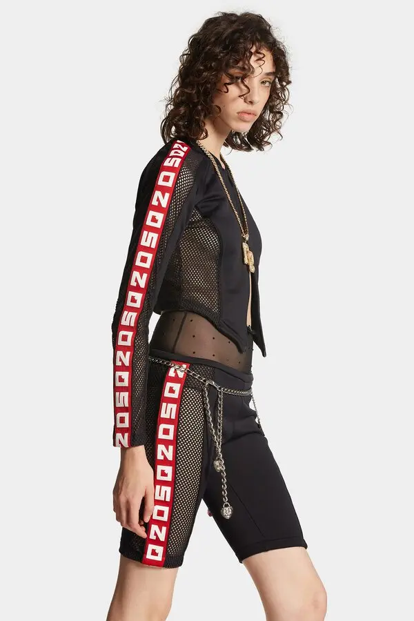 Dsquared2 Mesh Taping Zipped Track Jacket