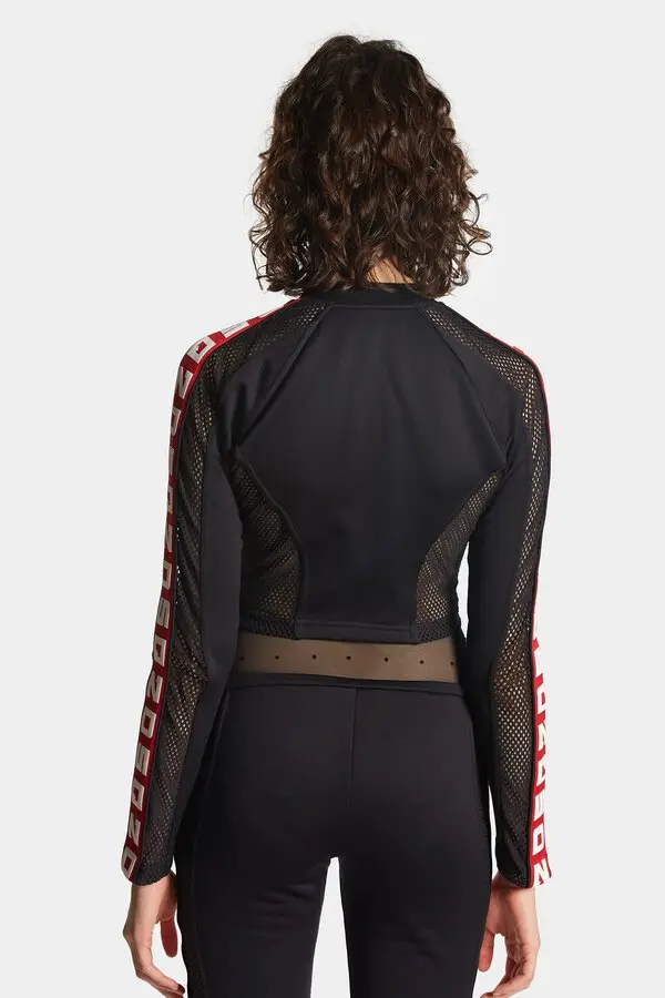 Dsquared2 Mesh Taping Zipped Track Jacket