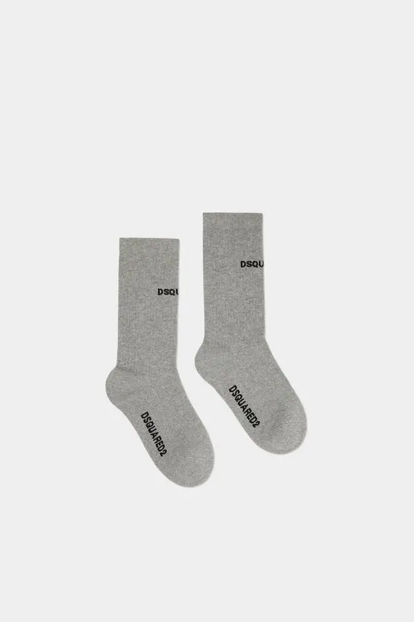 Dsquared2 Mid-crew Socks - Grey