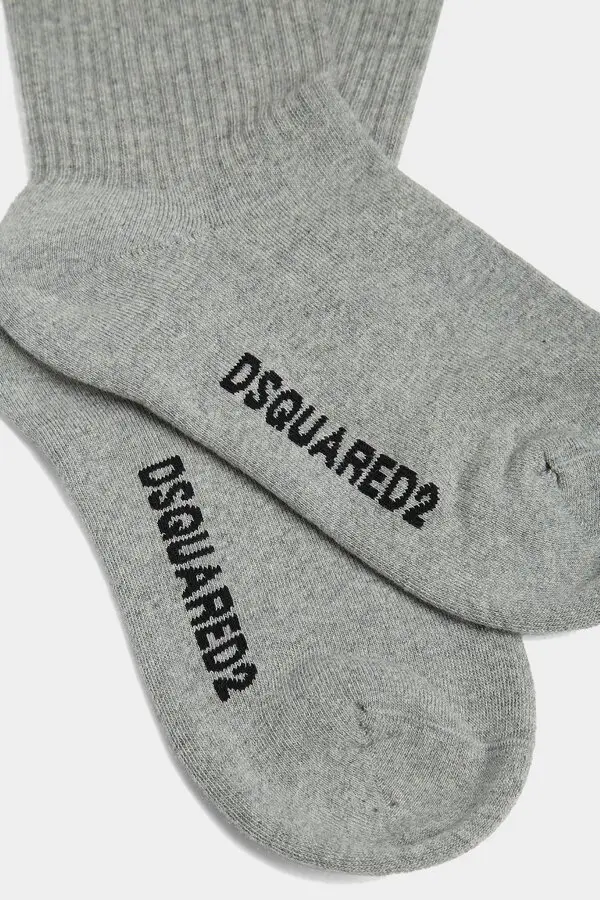 Dsquared2 Mid-crew Socks - Grey