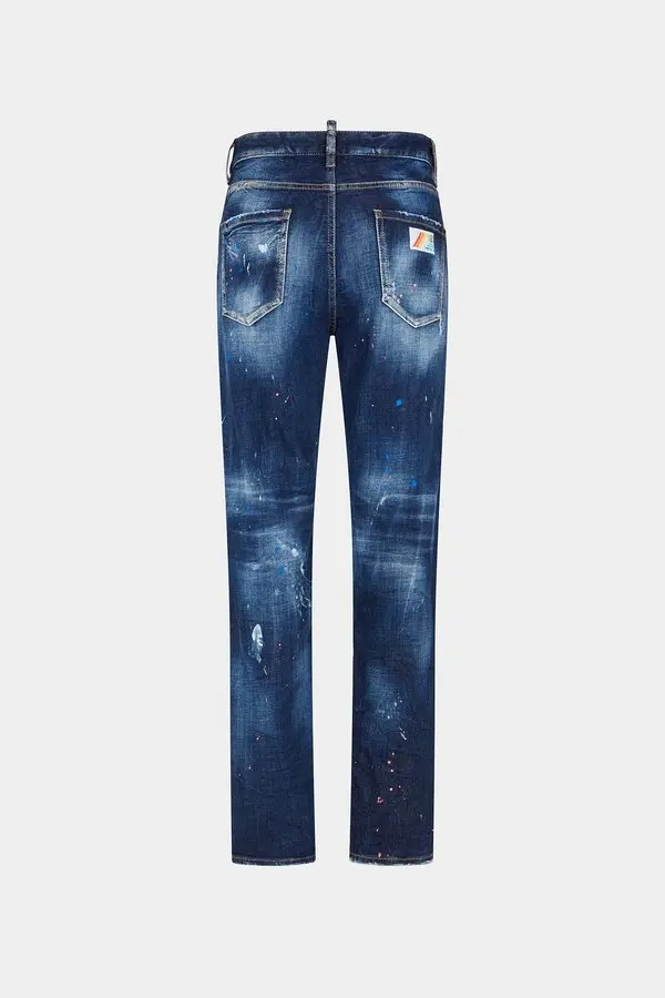 Dsquared2 Dark Neon Splash Wash 642 Jeans