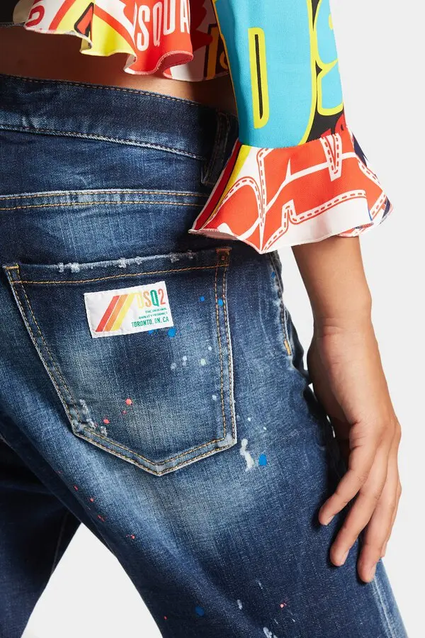 Dsquared2 Dark Neon Splash Wash 642 Jeans