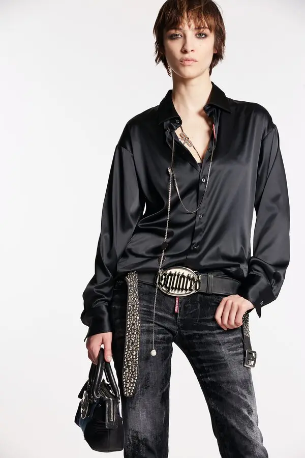 Dsquared2 Embellished Shirt - Black