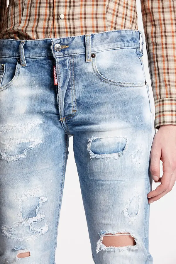Dsquared2 Light Ripped Wash 24/7 Jeans