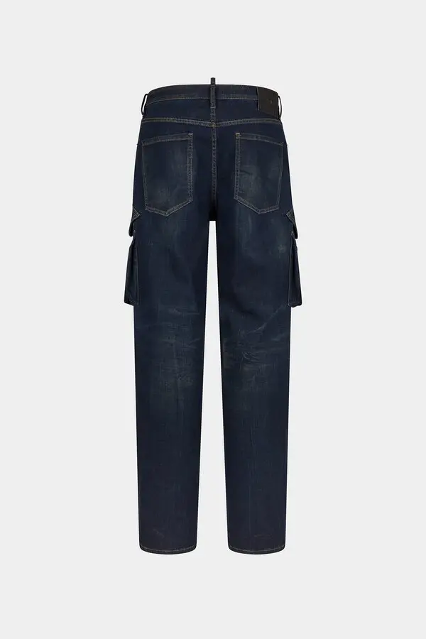 Dsquared2 Black Dusty Wash Eros Cargo Jeans