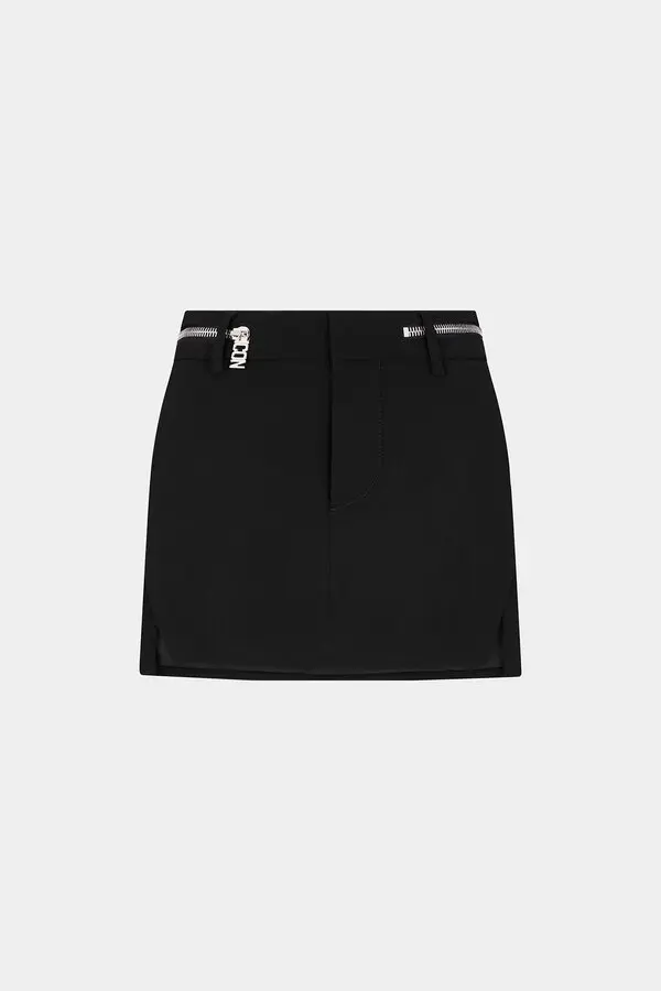 Dsquared2 Icon Zipped Mini Skirt - Black
