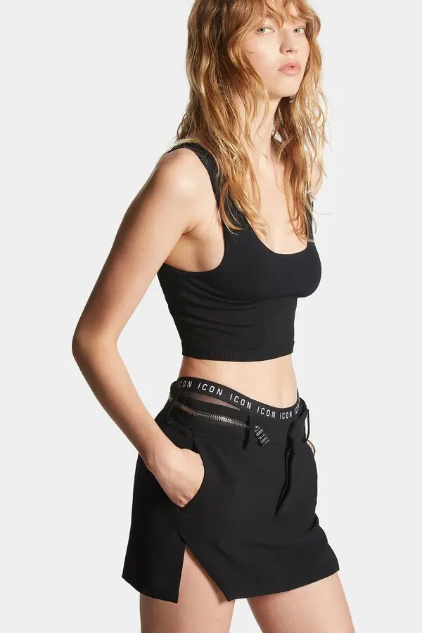 Dsquared2 Icon Zipped Mini Skirt