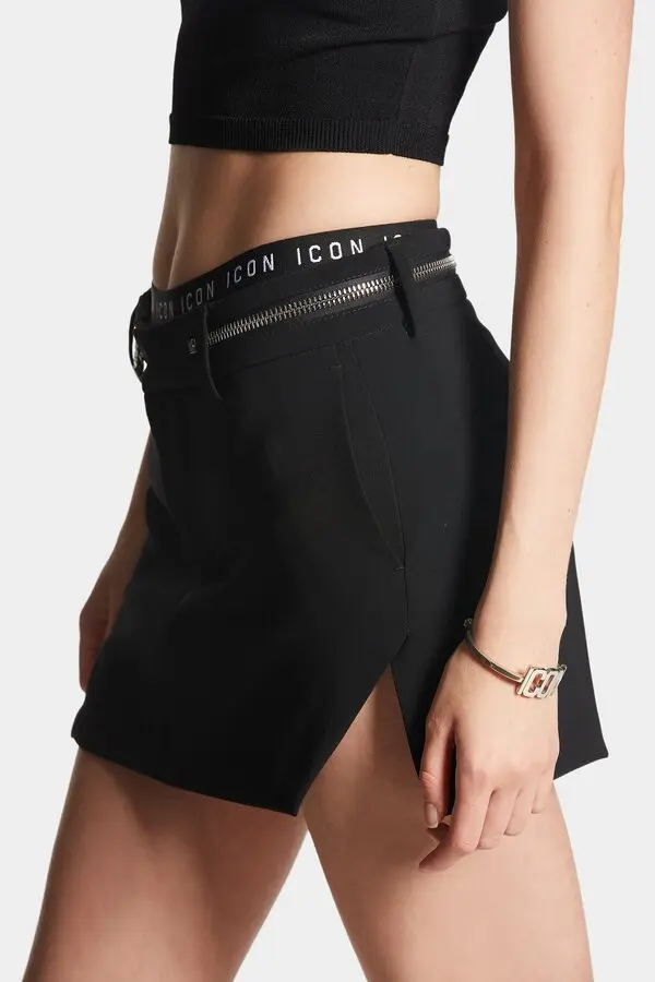 Dsquared2 Icon Zipped Mini Skirt