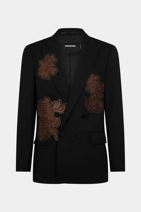 Dsquared2 Shiny Blossom Palm Beach D.b. Blazer - Black