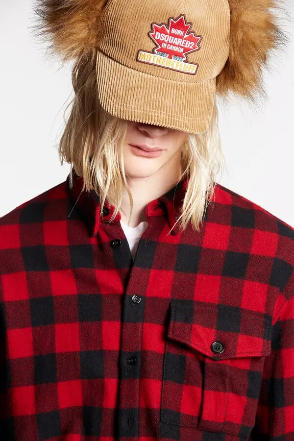 Dsquared2 Big Logo Canadian Relaxed Dan Shirt