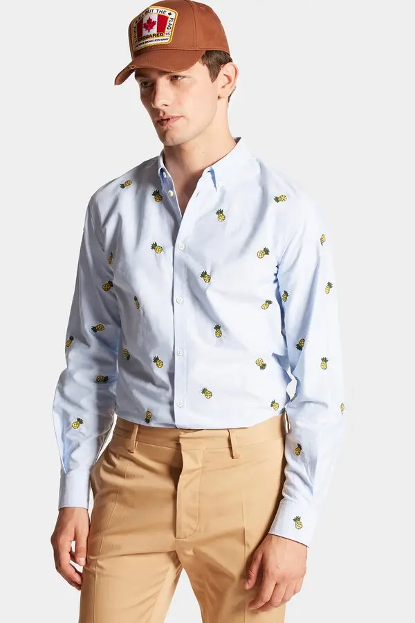 Dsquared2 Embroidered Fruits Shirt