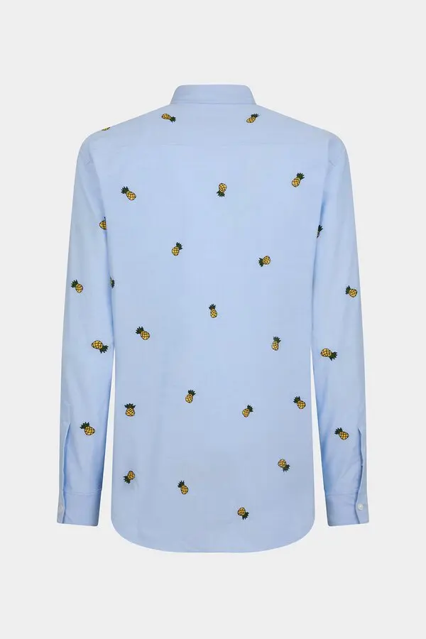 Dsquared2 Embroidered Fruits Shirt - Blue