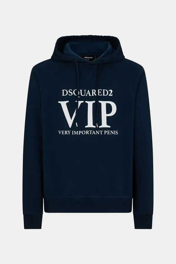 Dsquared2 Cotton Fleece Raglan Fit Hoodie