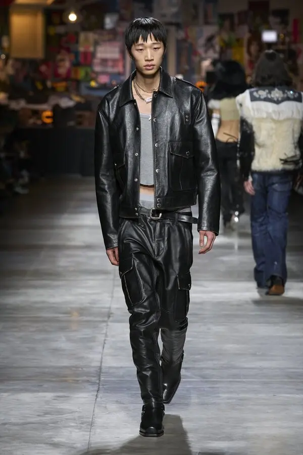 Dsquared2 Leather Cargo Pants