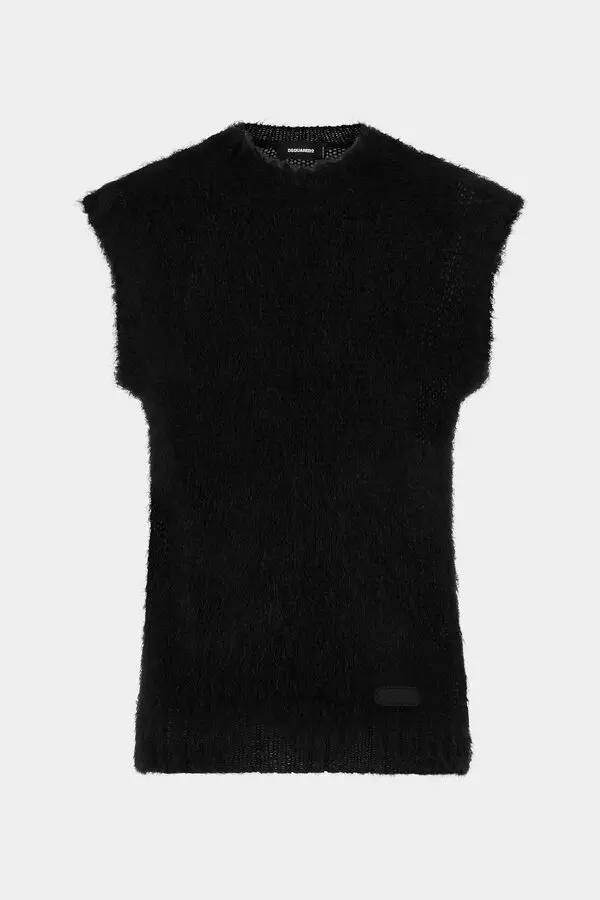 Dsquared2 Fuzzy Vest Knit