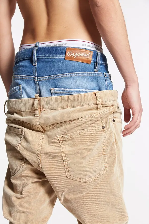 Dsquared2 Marble Corduroy Wash 642 Twin Pack Jeans