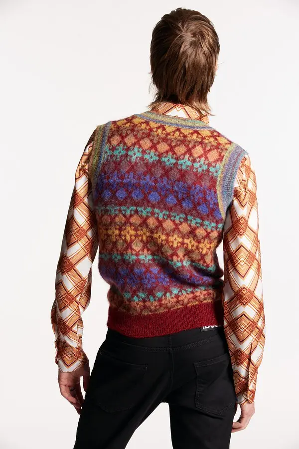 Dsquared2 Jacquard Vest Knit