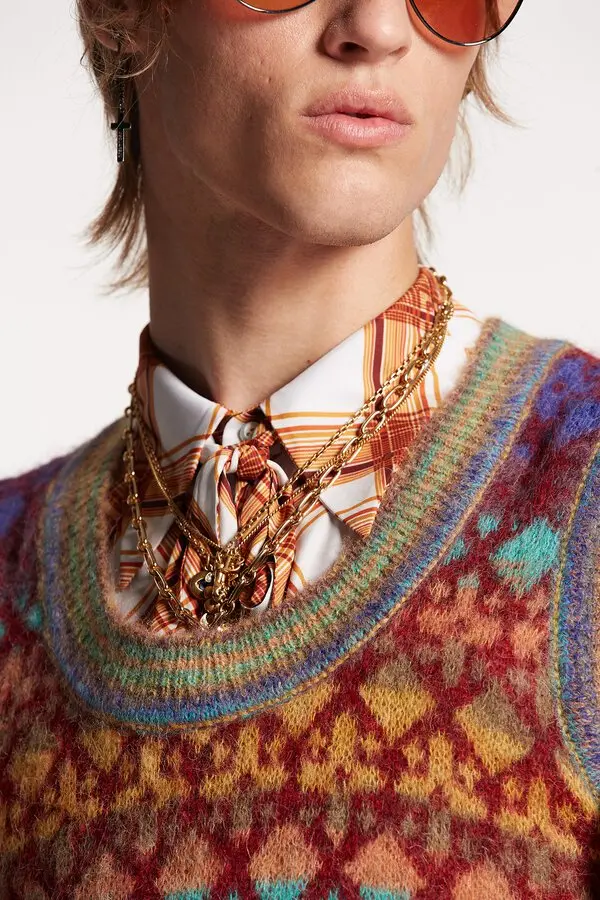 Dsquared2 Jacquard Vest Knit