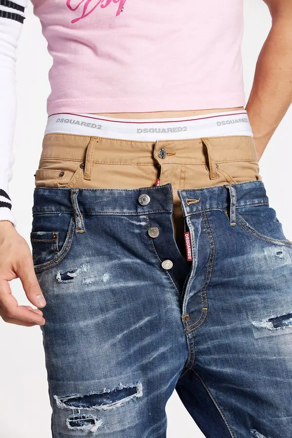Dsquared2 Medium Ripped Wash Skinny Twin Pack Jeans