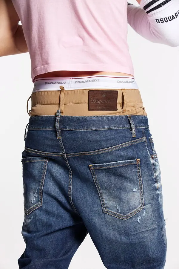 Dsquared2 Medium Ripped Wash Skinny Twin Pack Jeans