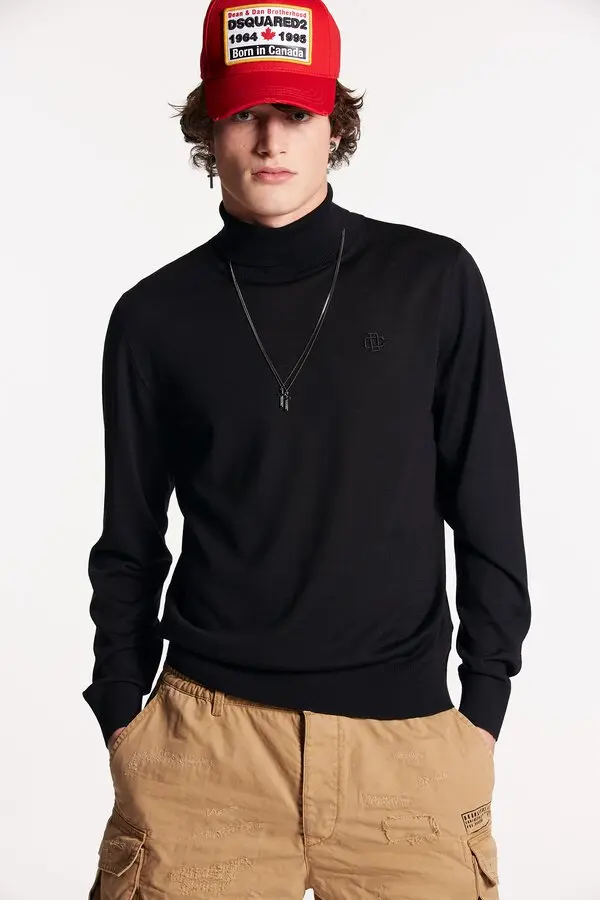 Dsquared2 Turtleneck Knit - Black