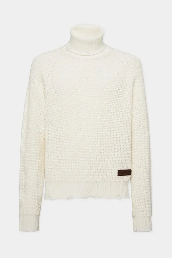 Dsquared2 Turtleneck Pullover - White